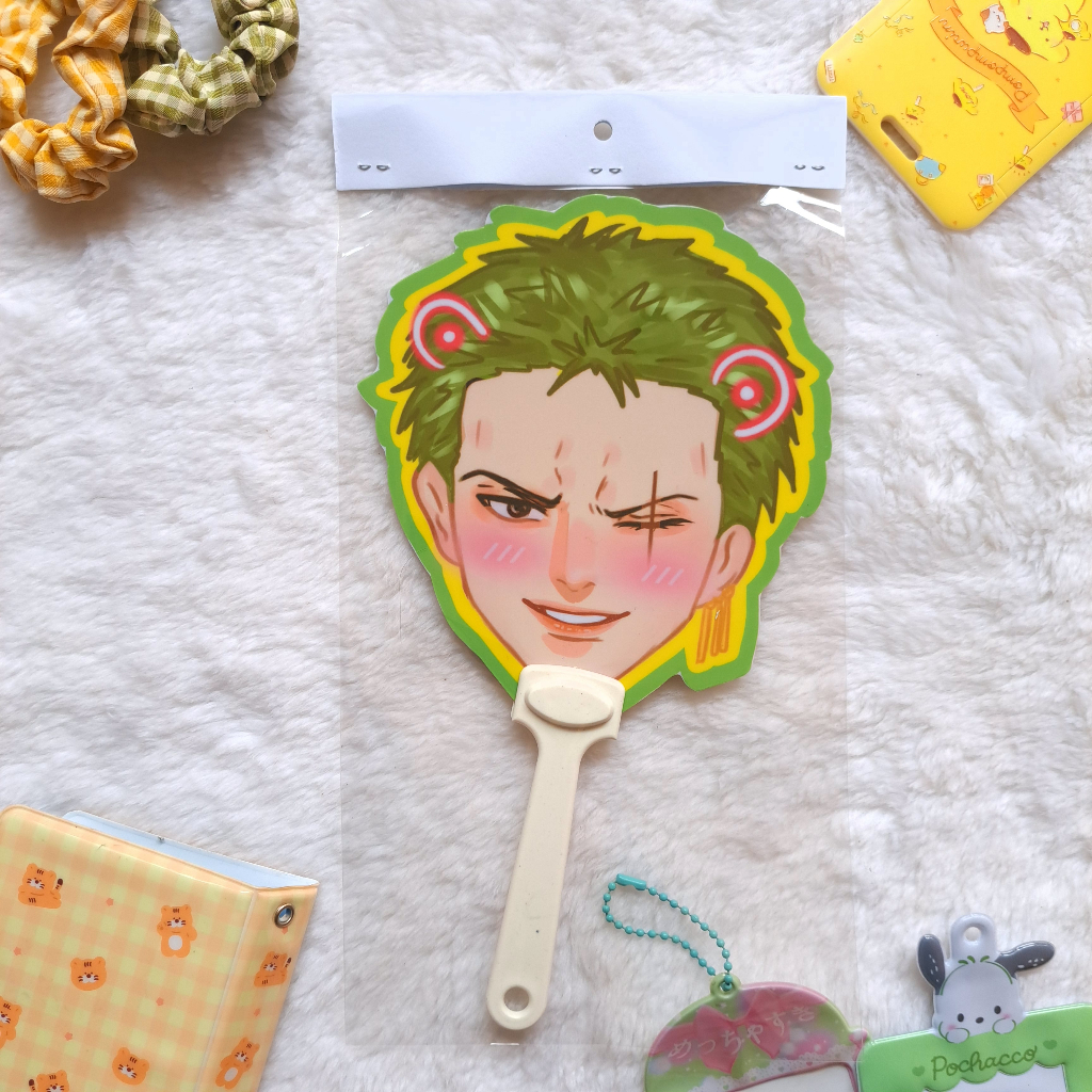 Jual hand fan JJK, TOKREV,BLUE LOCK, AOT, TRIGUN STAMPEDE, ONE PIECE ...
