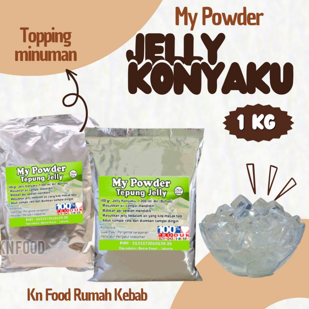 Jual Jelly Konyaku Powder Reguler Kemasan 1 kg | Shopee Indonesia