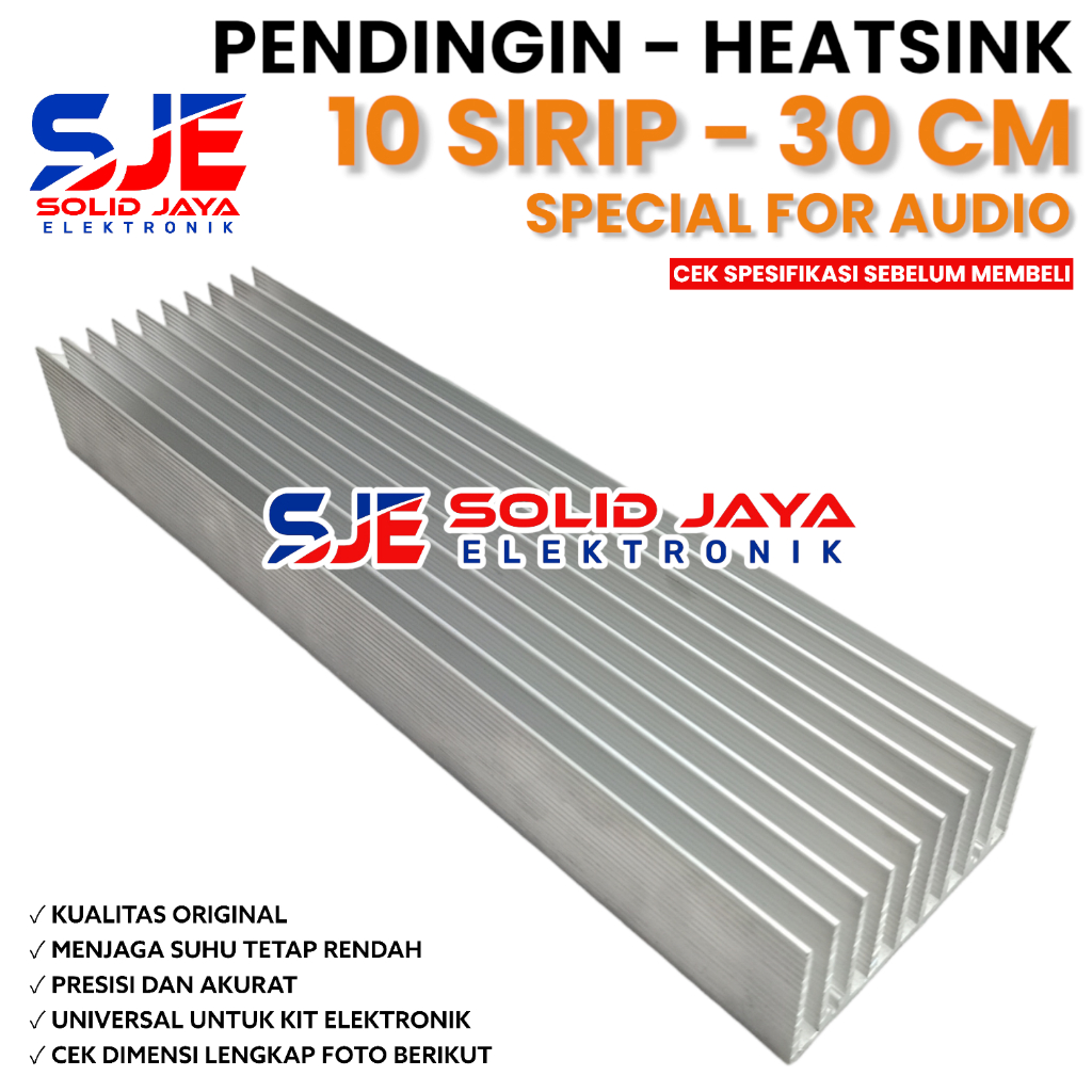 Jual PENDINGIN HEATSINK STK 30 CM 10 SIRIP HEATSING HETSINK HETSING ...