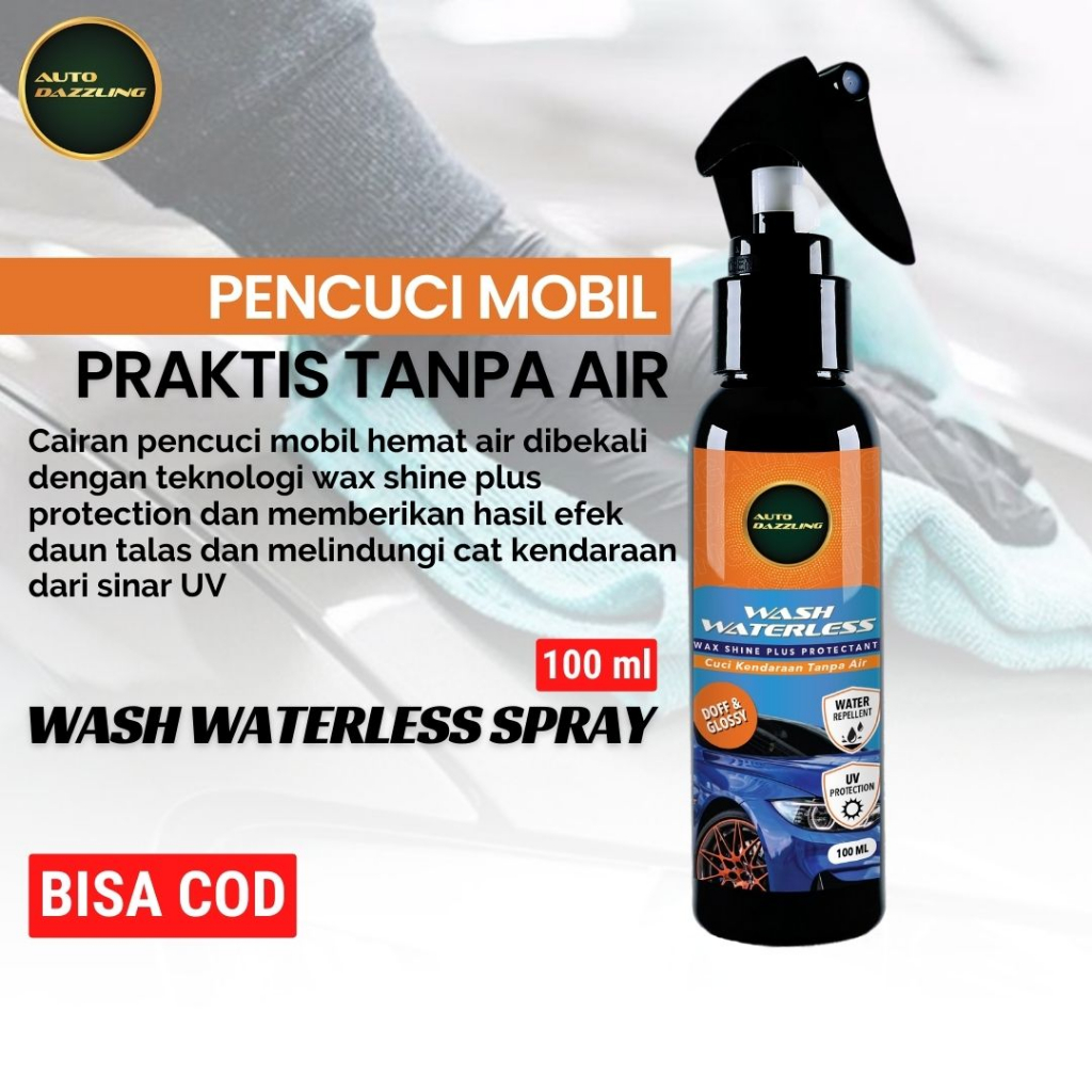 Jual WASH WATERLESS WASH CUCI MOBIL TANPA AIR MAGIC CLEANERS EFEK DAUN ...