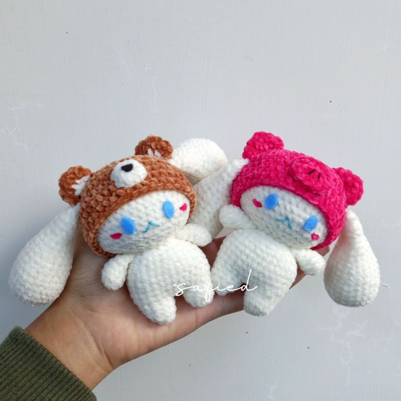 Jual Boneka Rajut Cinnamoroll / Cinnamoroll Amigurumi (Boneka Rajut ...