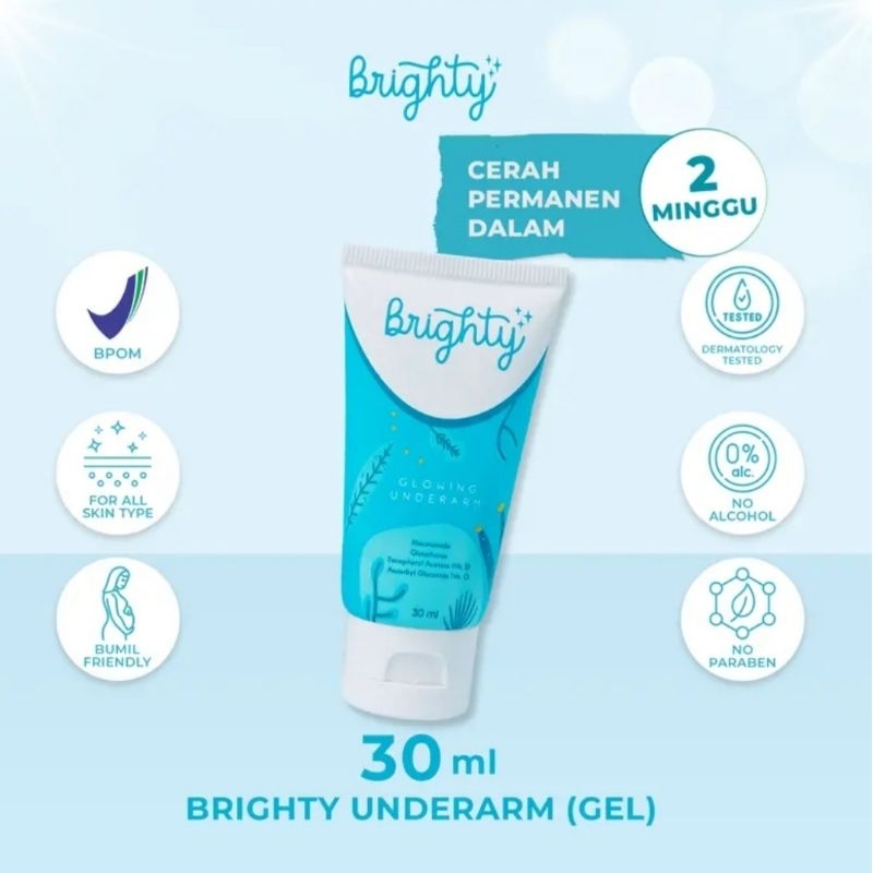 Jual Brighty Glow Underarm Gel 30 Gr | Shopee Indonesia