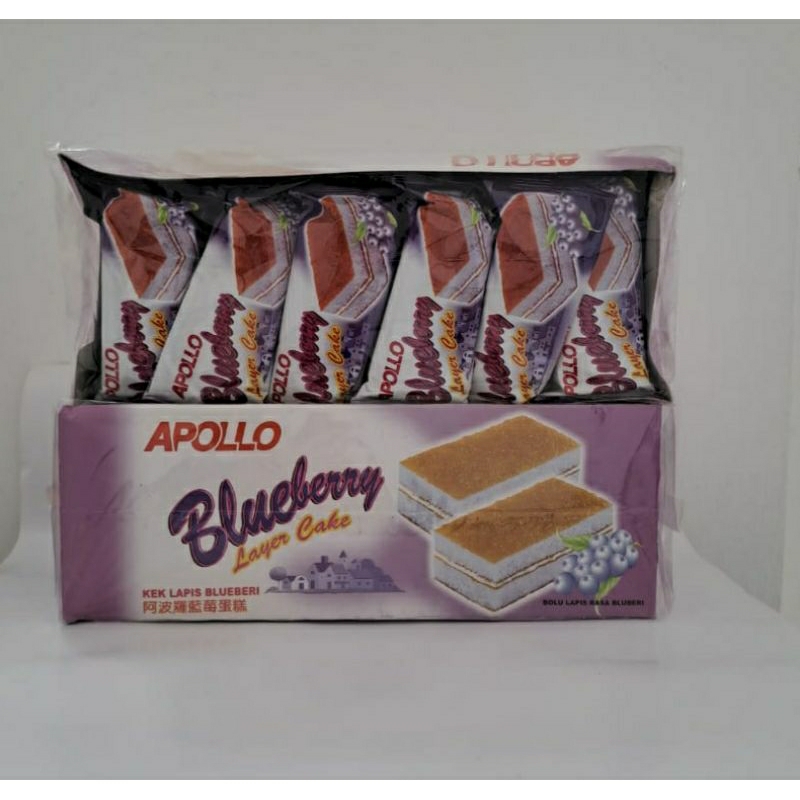 Jual Cake Bolu Lapis rasa blueberry APOLLO isi 24 pcs | Shopee Indonesia