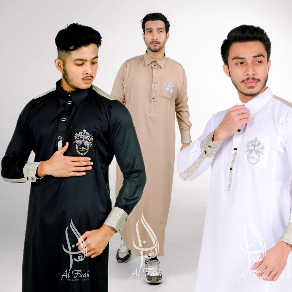 Jual Jubah Slimfit pria Gamis Pria Jubah muslim Jubbah Al faan jubah ...