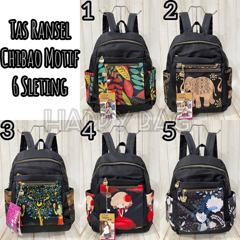 Jual TAS RANSEL/BACKPACK PARASUT ORI CHIBAO MOTIF 6Sleting CB365 ...