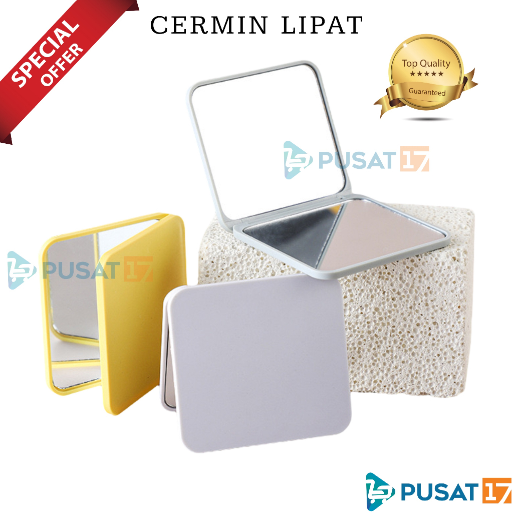 Jual PUSAT17 CERMIN LIPAT PORTABLE 2 SISI MINI TRAVELLING / KACA CERMIN ...