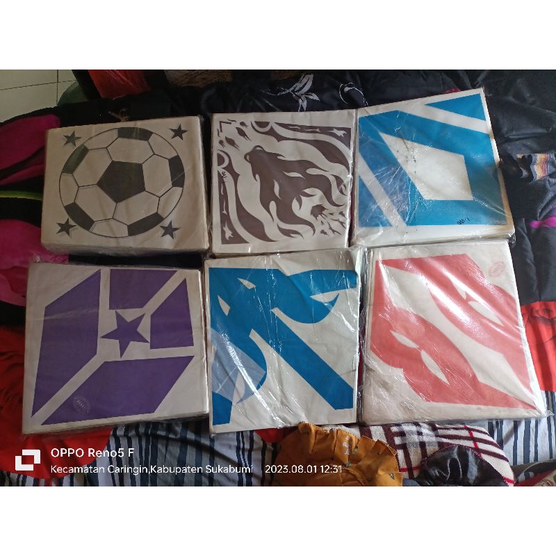 Jual 100 lembar bahan kertas layang layang layangan sablon putih ...