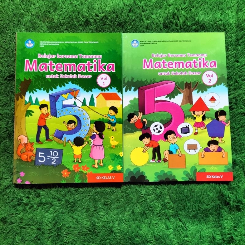 Jual ORIGINAL BUKU BELAJAR BERSAMA TEMANMU MATEMATIKA KELAS 5 SD VOL 1 2 KURIKULUM MERDEKA ...