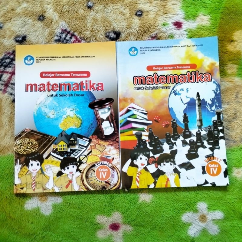 Jual ORIGINAL BUKU BELAJAR BERSAMA TEMANMU MATEMATIKA KELAS 4 SD VOL 1 2 KURIKULUM MERDEKA ...