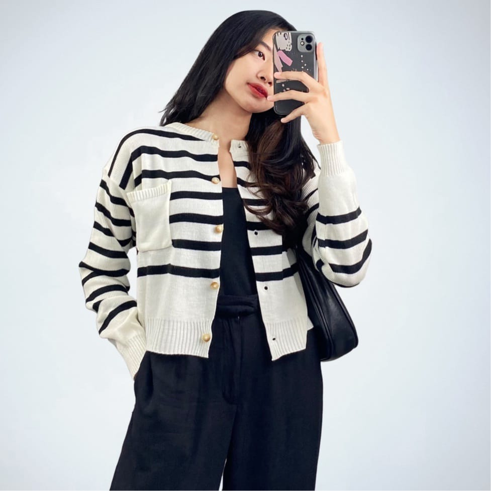 Jual EMIRA OUTER KNIT PREMIUM CARDIGAN RAJUT KOREA | Shopee Indonesia