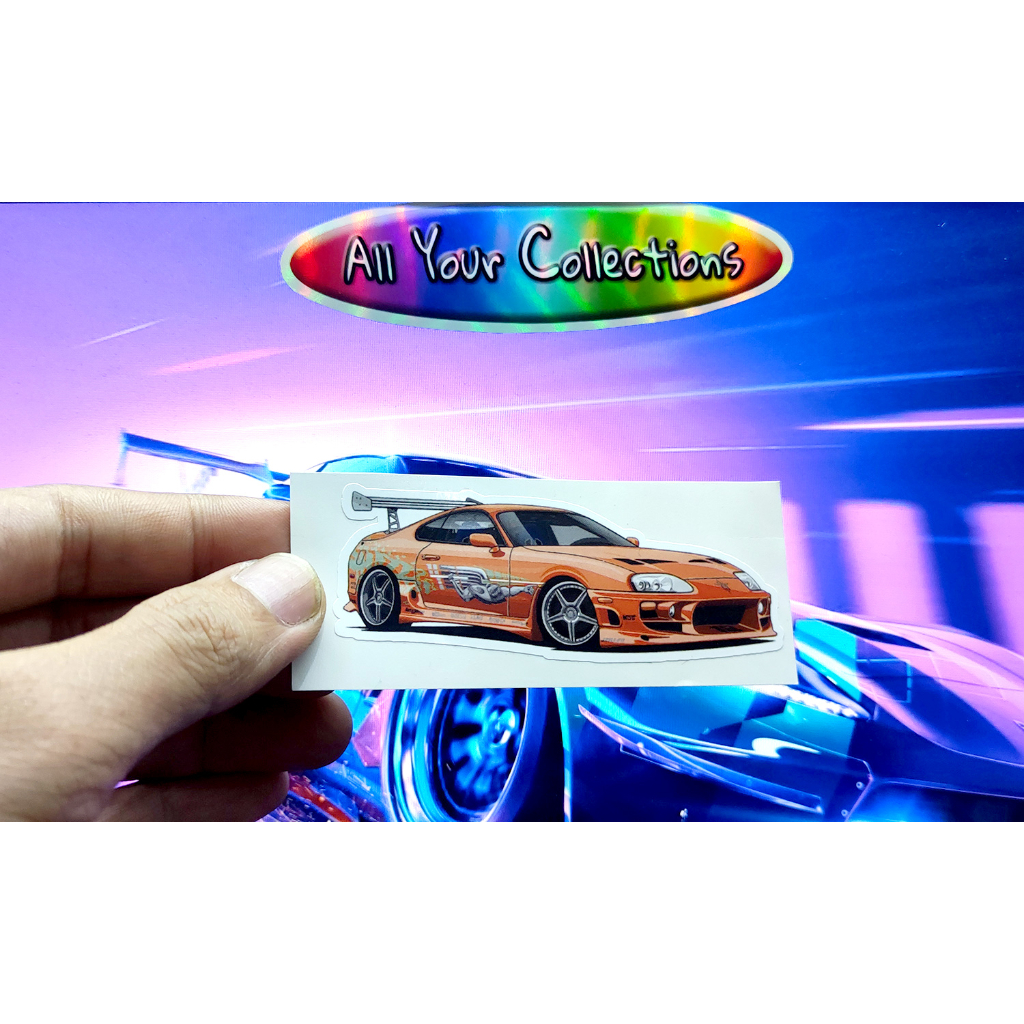 Jual STICKER TOYOTA SUPRA ORANGE FAST FURIOUS VIRAL STIKER VINYL ...