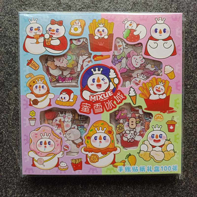 Jual Stiker Viral Mixue & Barbie isi 96 Pcs / Box | Shopee Indonesia