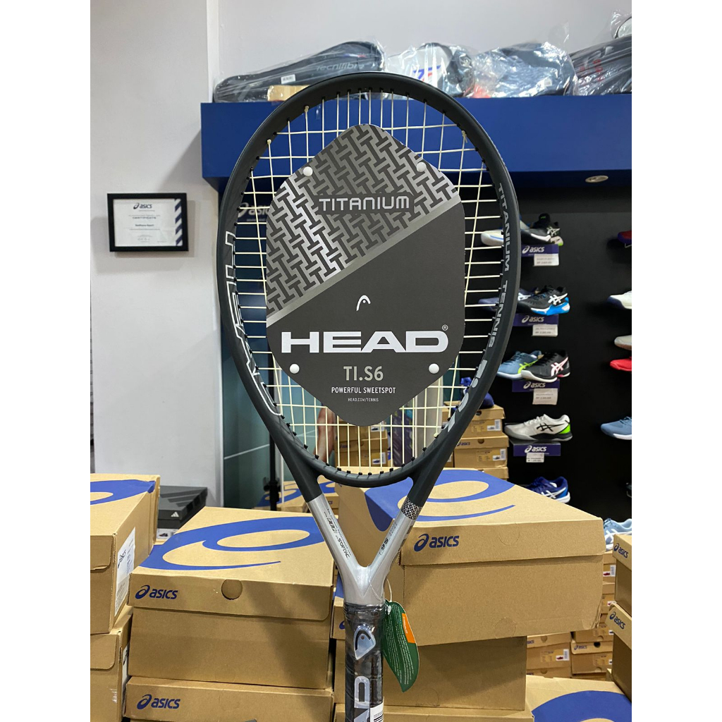 Jual Raket Tenis HEAD TI S6 [225/115inc] Hitam Silver | Shopee Indonesia