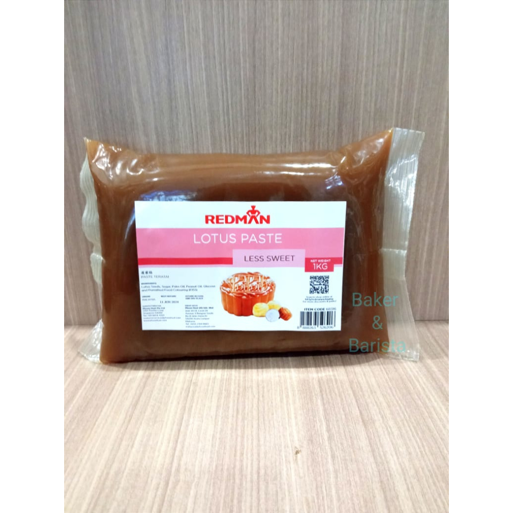 Jual Redman mooncake filling LOTUS Paste less sweet 1kg /Isian Moon ...