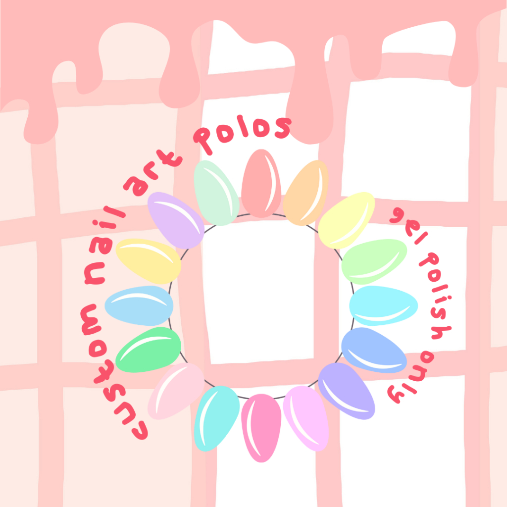 Jual press on nails polos custom | kuku palsu custom | nail art custom ...