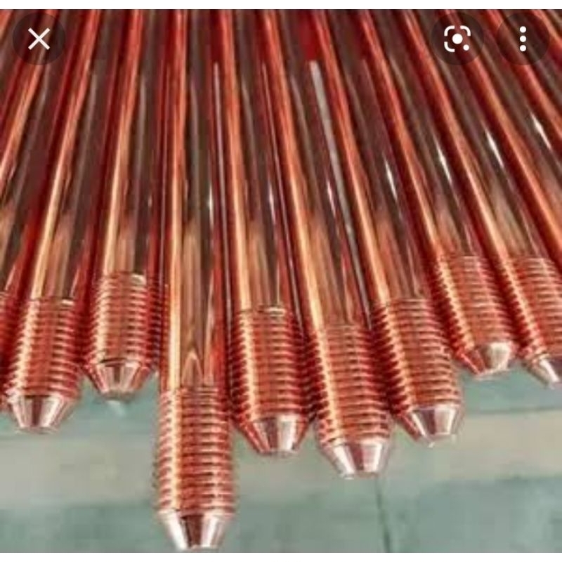 Jual Rod Grounding Bonded 5/8 Panjang 1,5 mtr + 1 buah Sok Sambung ...