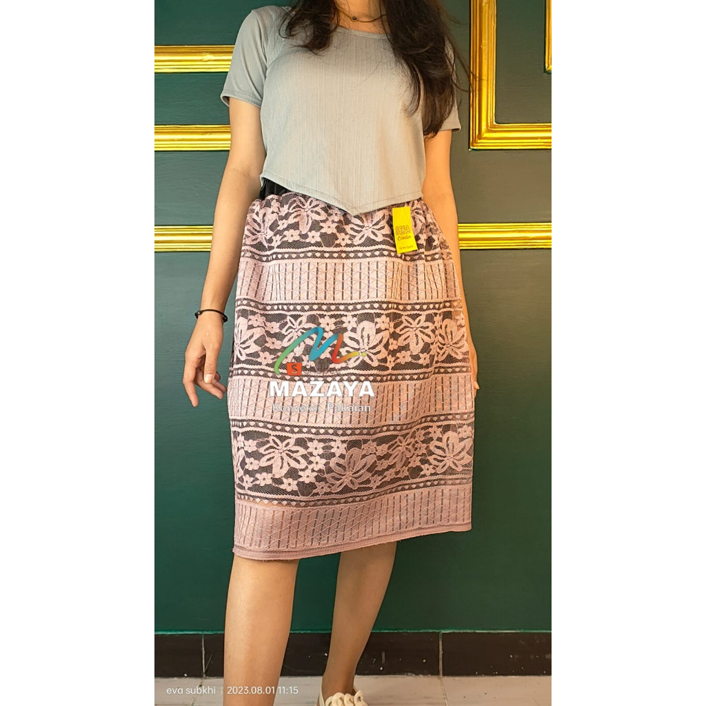 Jual ROK BRUKAT IMPORT PREMIUM BROKAT PENDEK WANITA LACE SKIRT PESTA ...