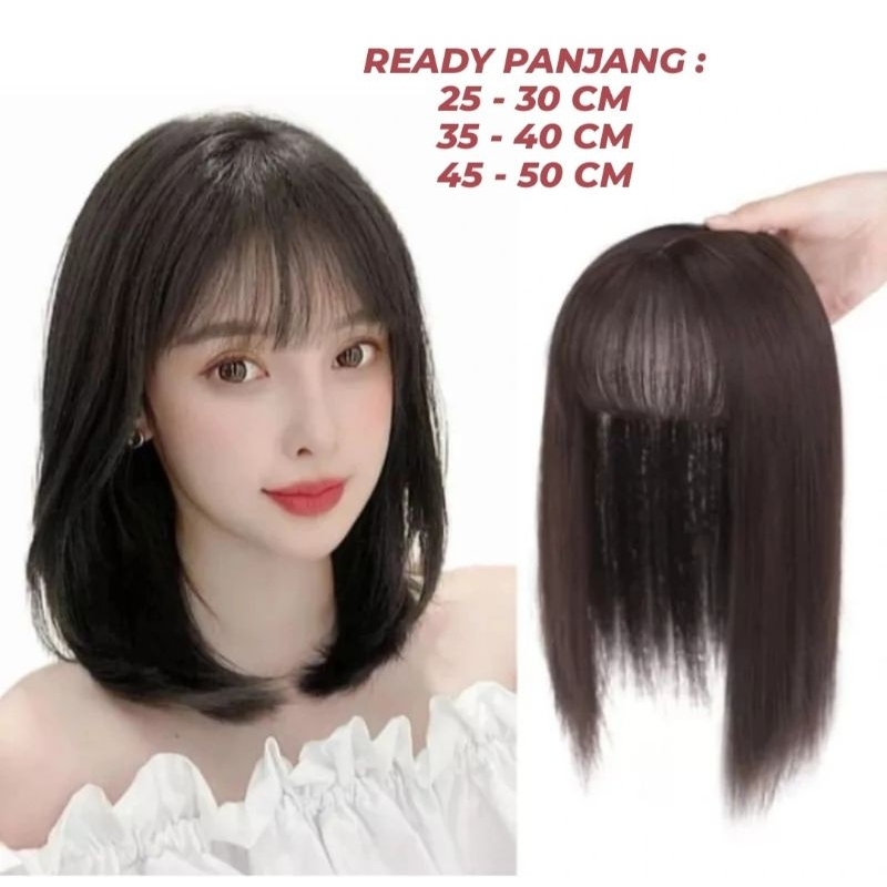 Jual WIG EKSTENSION TOUPEE PENAMBAH VOLUME RAMBUT PONI YANG TIPIS ...