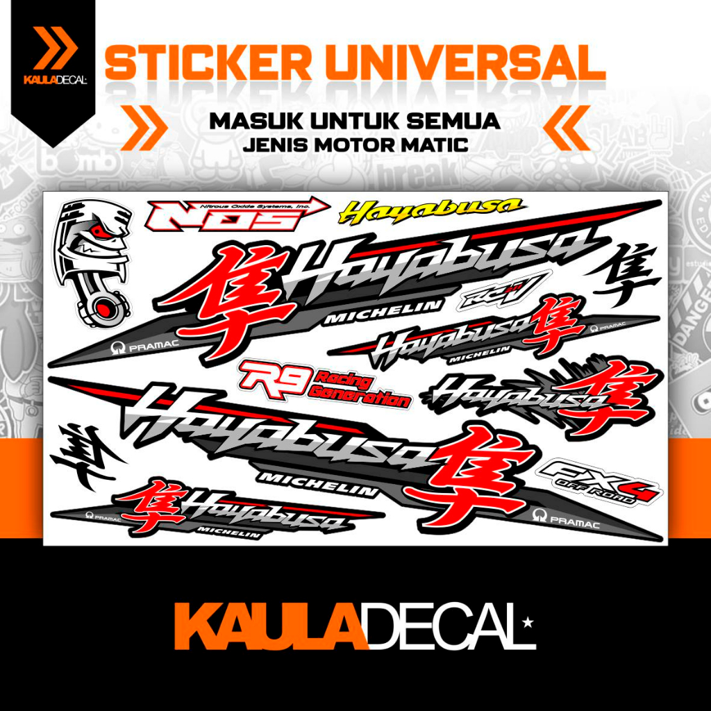 Jual STIKER STRIPING MOTOR ALL MATIC MOTIF 261 / UNIVERSAL MATIC ...