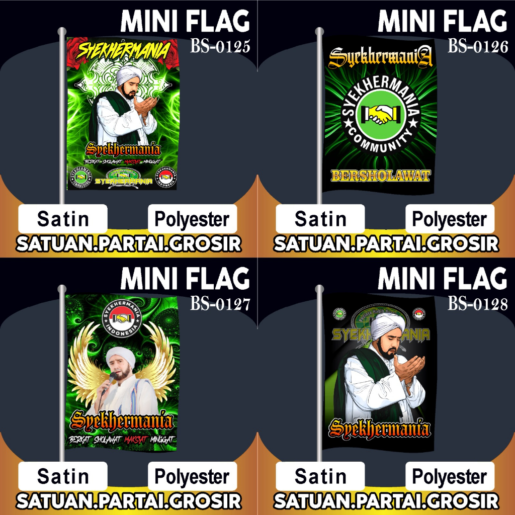 Jual PROMO CETAK BENDERA PRINTING SYEKHERMANIA V30/DESAIN BENDERA ...