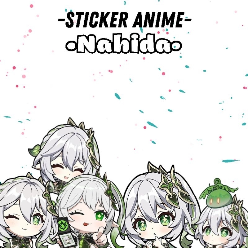 Jual Sticker Anime Nahida Chibi Genshin Impacto Waterproof | Shopee ...