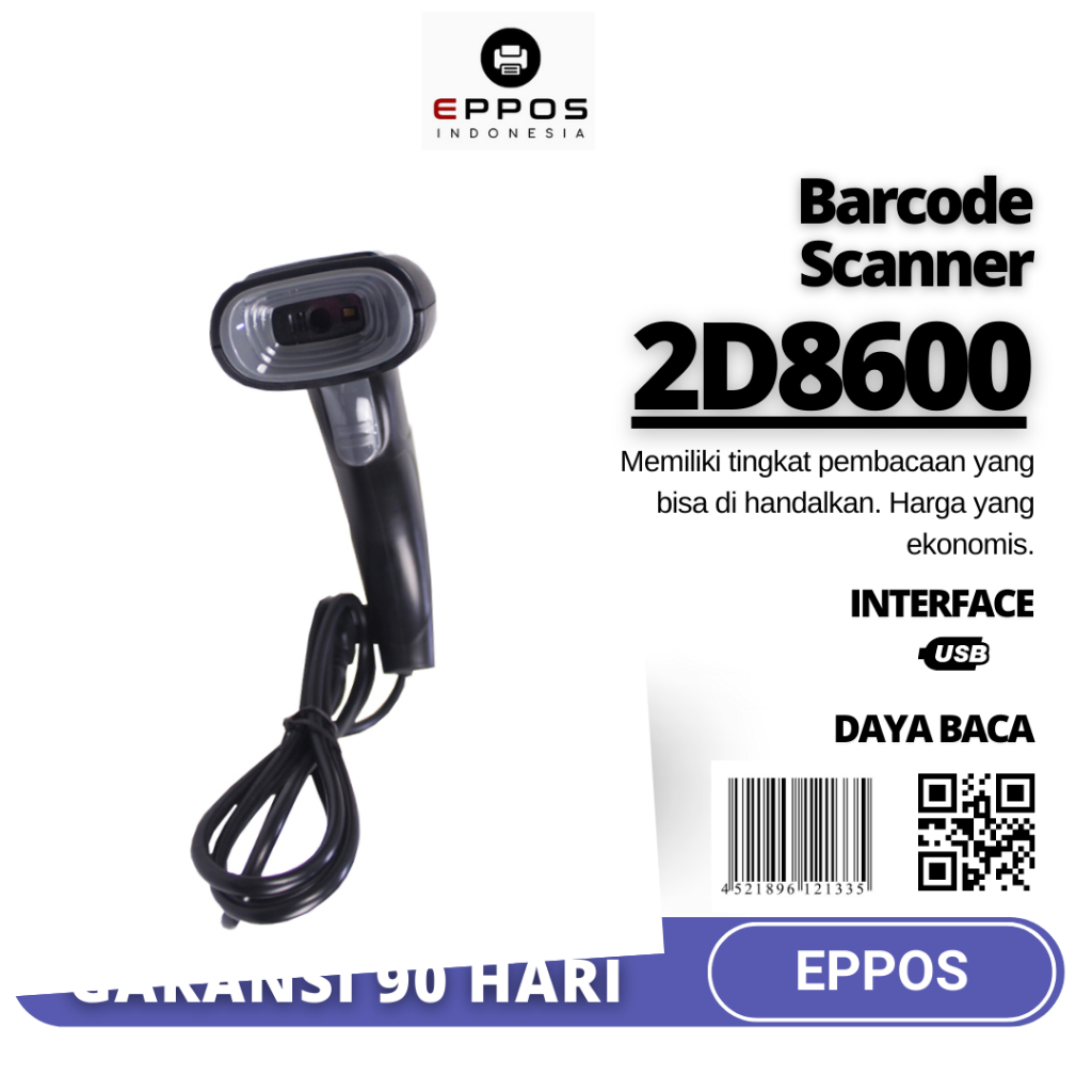Jual Barcode Scanner EPPOS 2D EP-2D8600 | Shopee Indonesia
