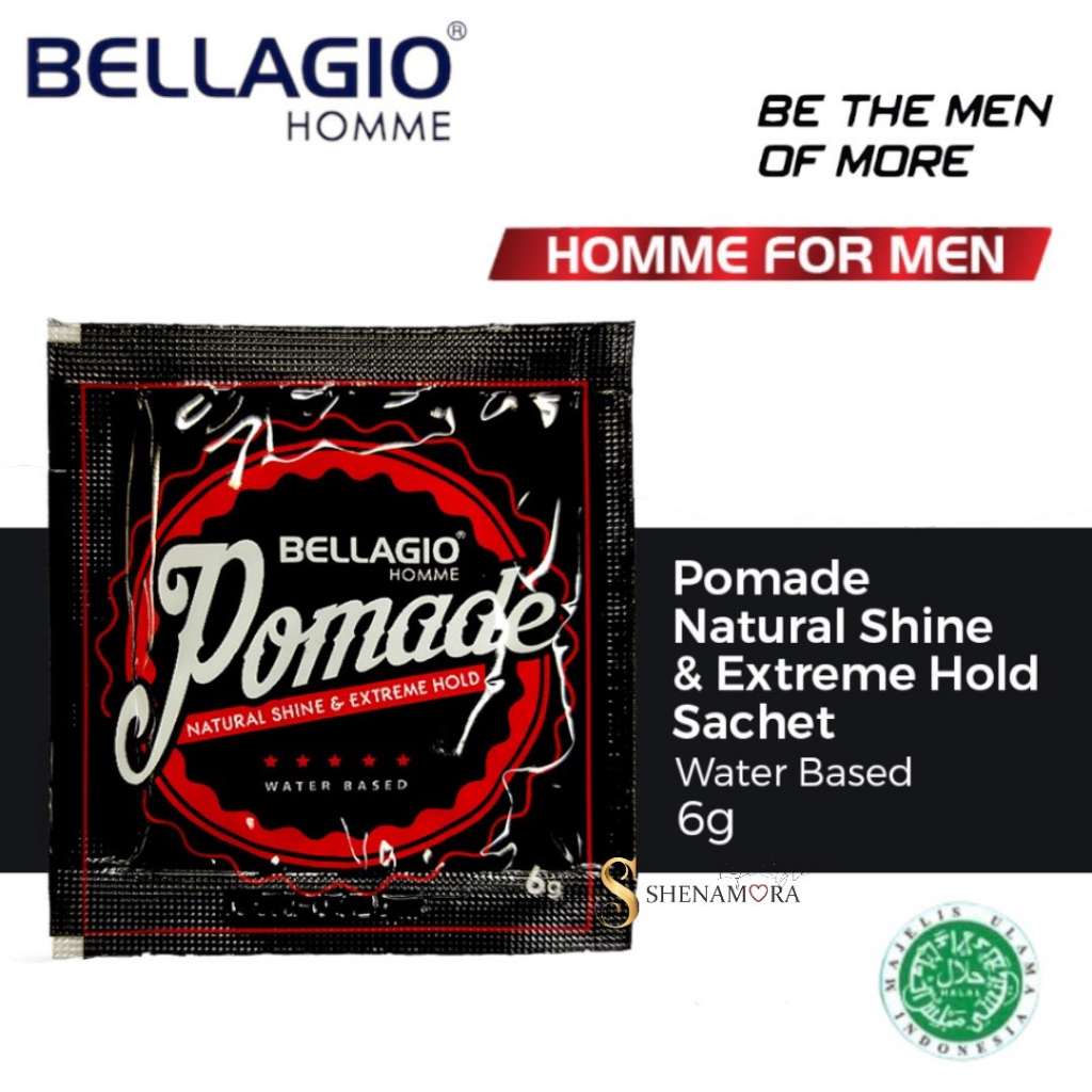 Jual Bellagio Homme Pomade | Sachet 6 Gram | Shopee Indonesia