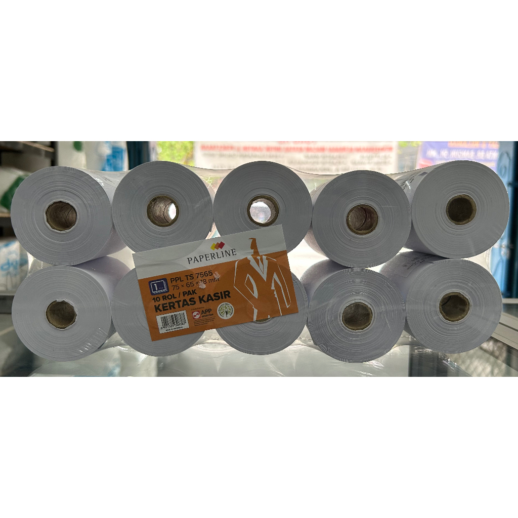 Jual Kertas Kasir / Kertas Struk / Kertas Thermal PAPERLINE 75 x 65 x ...