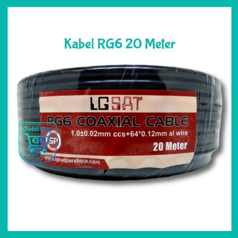 Jual KABEL ANTENA RG6 20METER KABEL PARABOLA RG6 20METER KABEL CCTV RG6 20METER KABEL COAXIAL ...