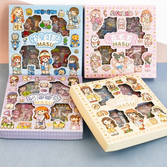 Jual AJS Sticker Masu 100pcs murah / sticker viral /sticker little ...