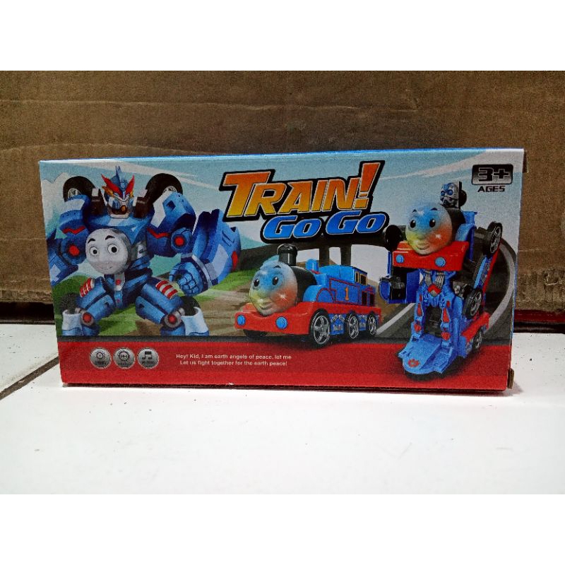 Jual Go Go Train Transformasi Robot Mainan Kereta Jadi Robot | Shopee ...