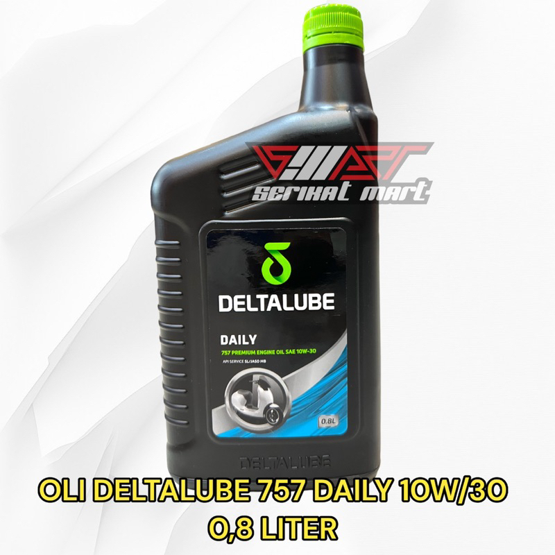 Jual OLI DELTALUBE DAILY 757 PREMIUM ENGINE OIL MATIC SAE 10W-30 API SL ...