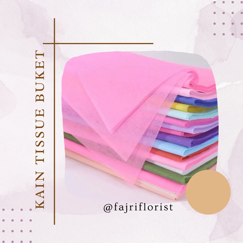 Jual PRODUK BARU KERTAS KAIN TISU WRAPPING BUKET 1 lembar 50x50 cm ...