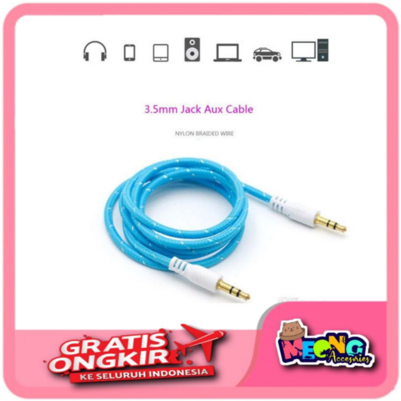 Jual Kabel Aux 1in1 jeck 3.5mm audio cable jek speaker | Shopee Indonesia