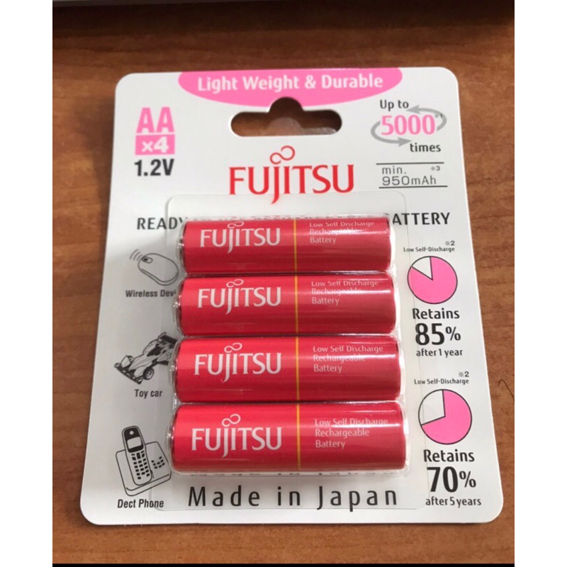 Jual Baterai Fujitsu Pink AA 950mah isi 4 Pcs Rechargeable Limited ...