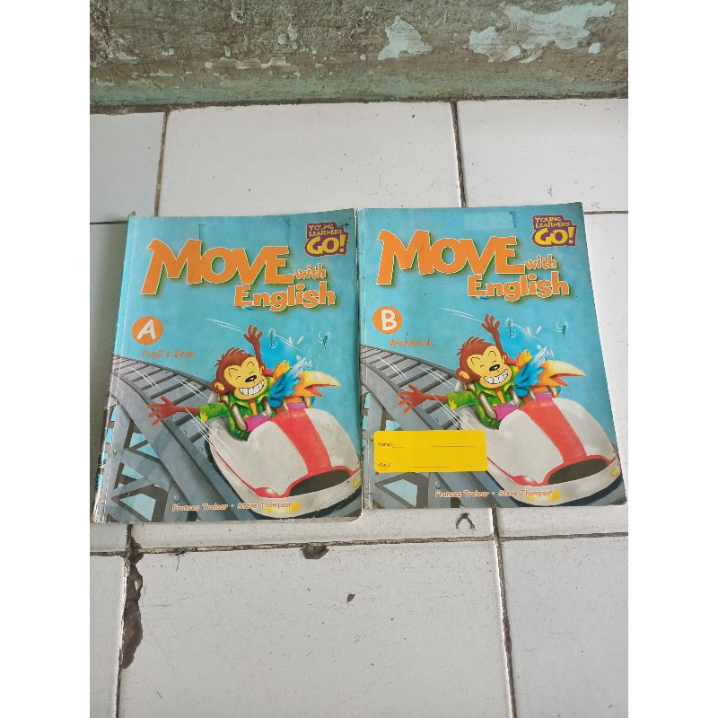 Jual ori MOVE WITH ENGLISH PUPILS BOOK A, B HARGA SATUAN CABUTAN TANPA ...