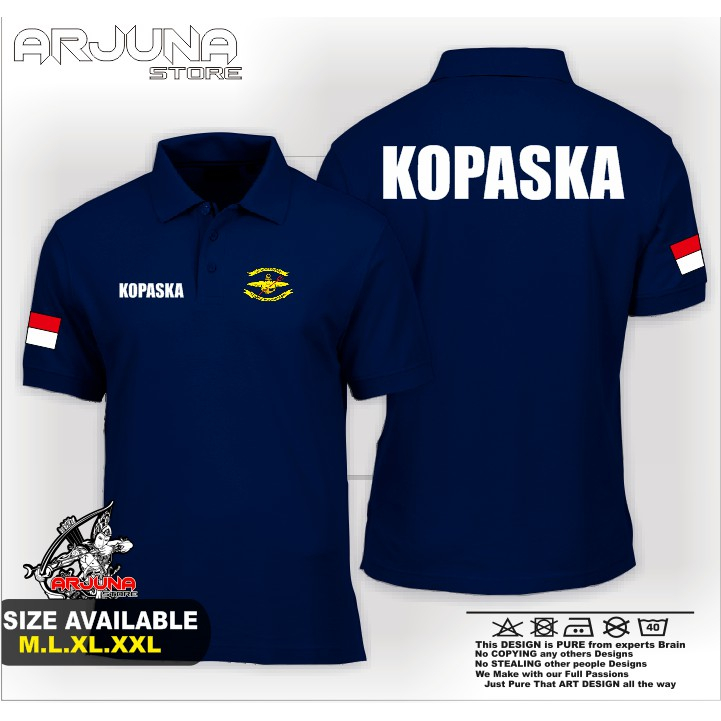 Jual KAOS KERAH/KAOS POLO LOGO KOPASKA TERBARU KEREN DAN NAYAM SAAT ...