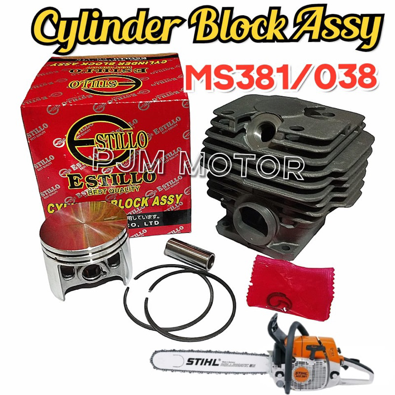 Jual MS381 CYLINDER BLOCK ASSY BORING BLOK KOMPLIT MESIN CHAIN SAW SENSO SINSO MINI STHIL STIHL ...