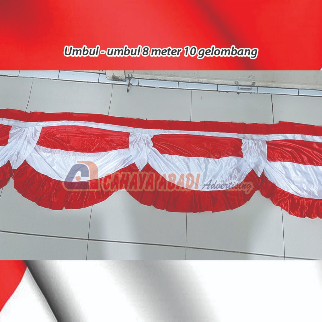Jual Bendera Merah Putih Umbul Umbul Polos 8m | Shopee Indonesia