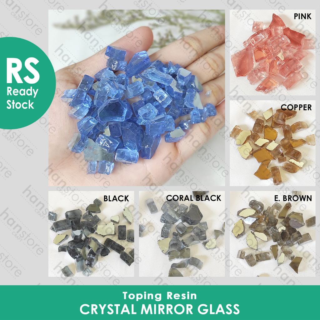 Jual RS 6-18 mm 20 gr / 50 gr Crystal Mirror Glass Chips / Kerajinan ...