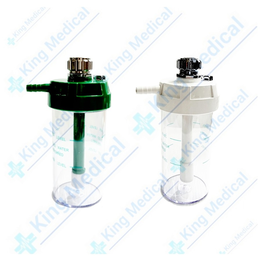 Jual Humidifier/Botol Regulator Oksigen Putih (Tutup Chrome Stainless ...