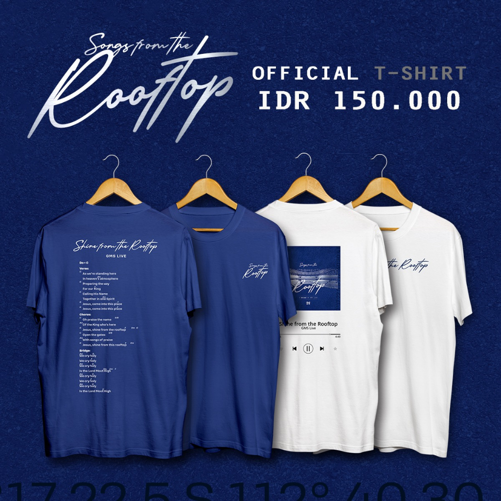 Jual Official Songs from the Rooftop Tshirt | Shopee Indonesia