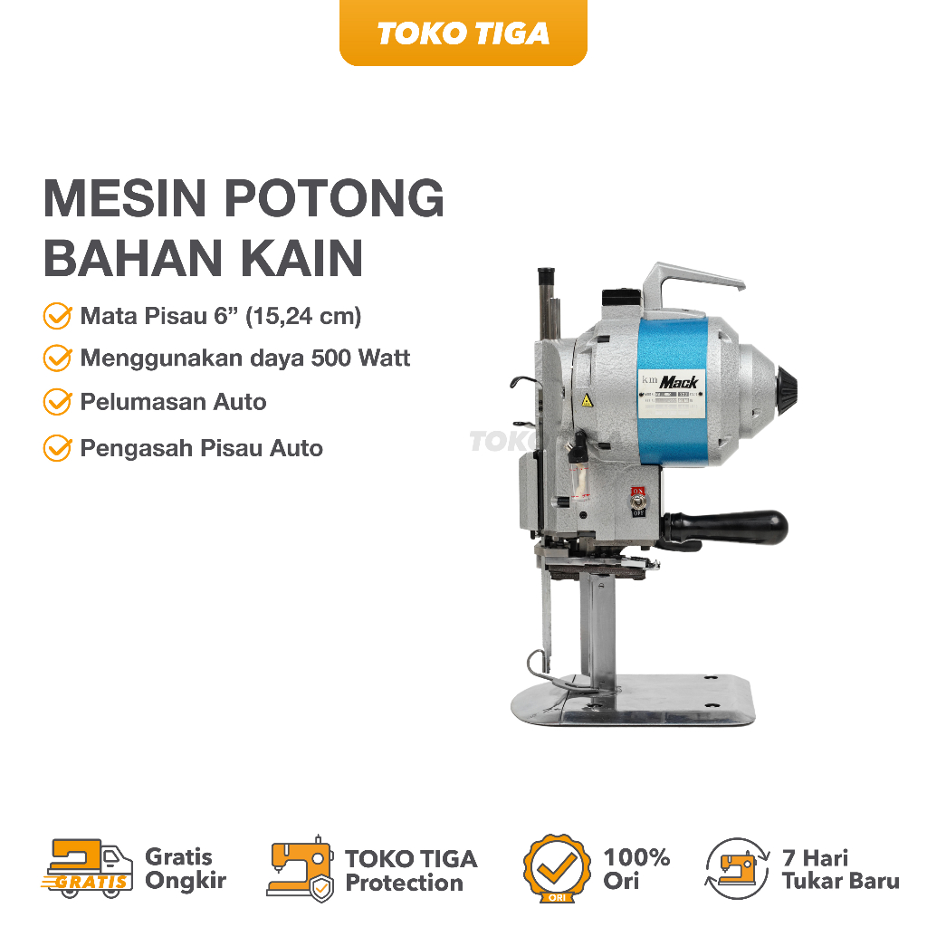 Jual Mesin Potong Bahan Kain KM 6" / Straight Knife Cutting- KM AUV ...