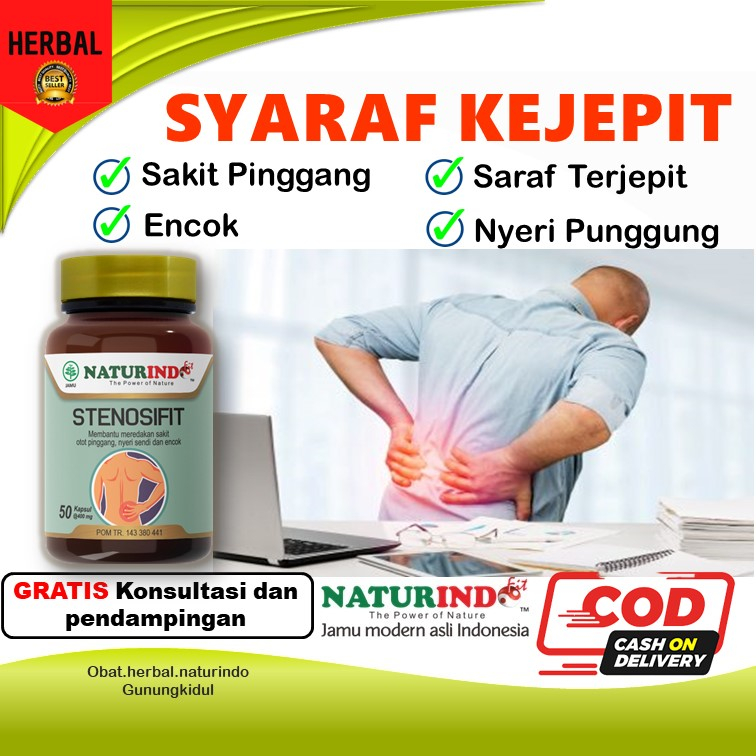 Jual Obat Saraf Kejepit Sakit Pinggang Encok Nyeri Punggung Belakang ...