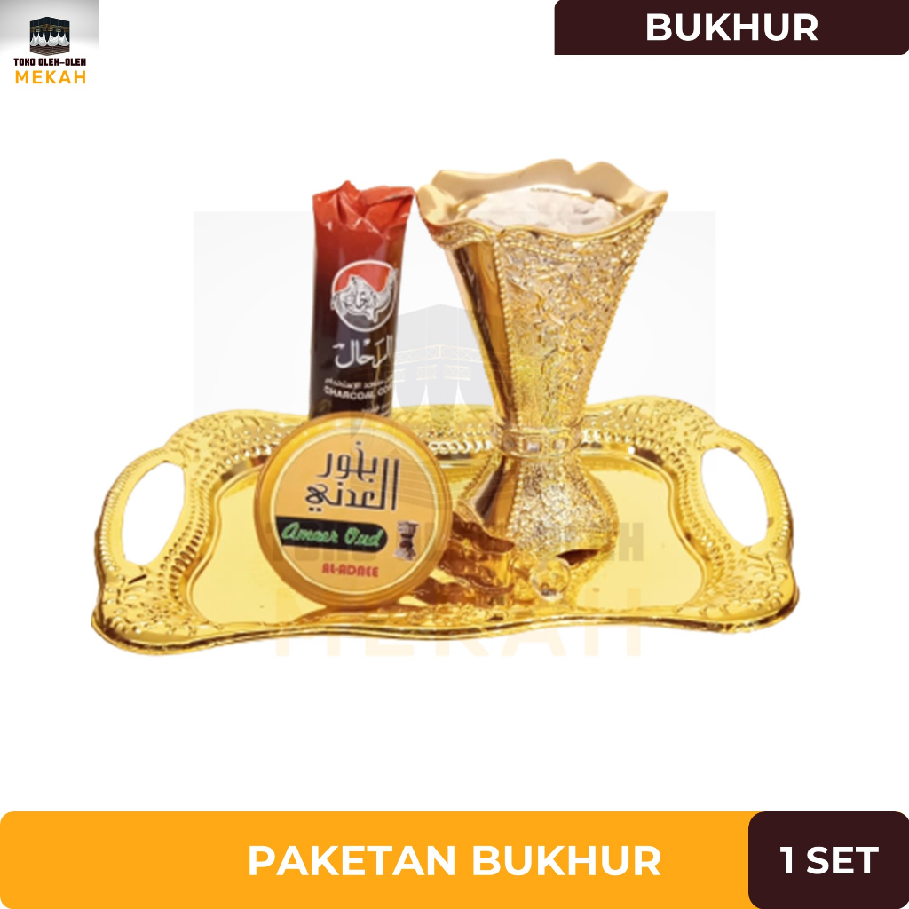 Jual Paket Set Bukhur Lengkap Mabakhara Tempat Dupa Mini Bakhoor ...
