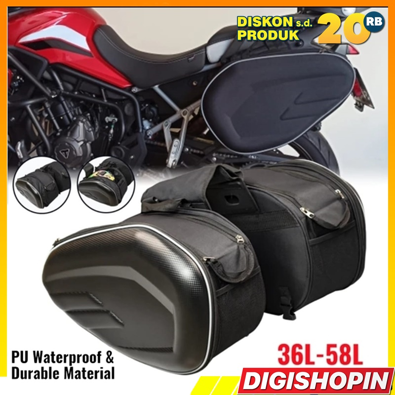 Jual Box Touring Tas Motor Touring Tanpa Bracket Motor Side Saddle Bag ...