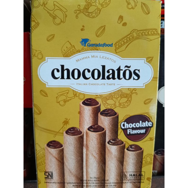 Jual chocolatos wafer roll 14g isi 24 pcs | Shopee Indonesia