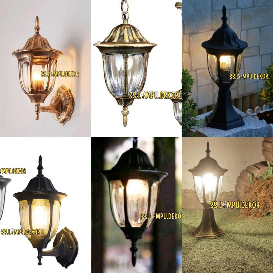 Jual LAMPU DINDING OUTDOOR MINIMALIS/ LAMPU TAMAN KLASIK/ LAMPU TEMPEL ...