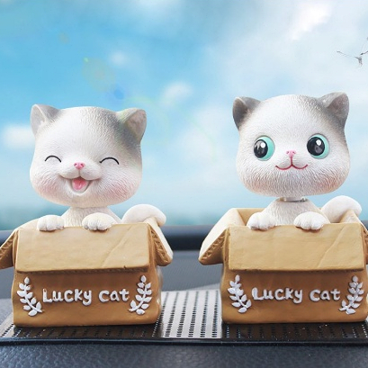 Jual Dasbor Mobil Kucing Lucky Cat/Pajangan Mobil Kucing/dasbor Mobil ...