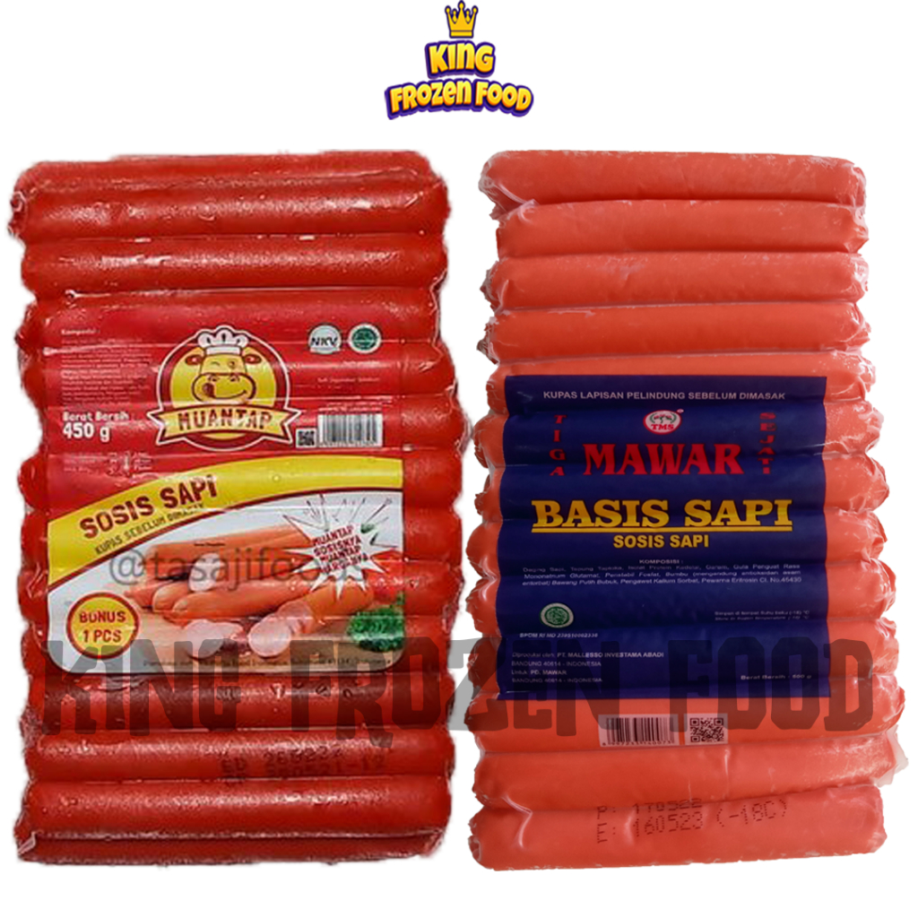 Jual Sosis Sapi Short Muantap/Mawar 500g Isi 25 pcs | Shopee Indonesia